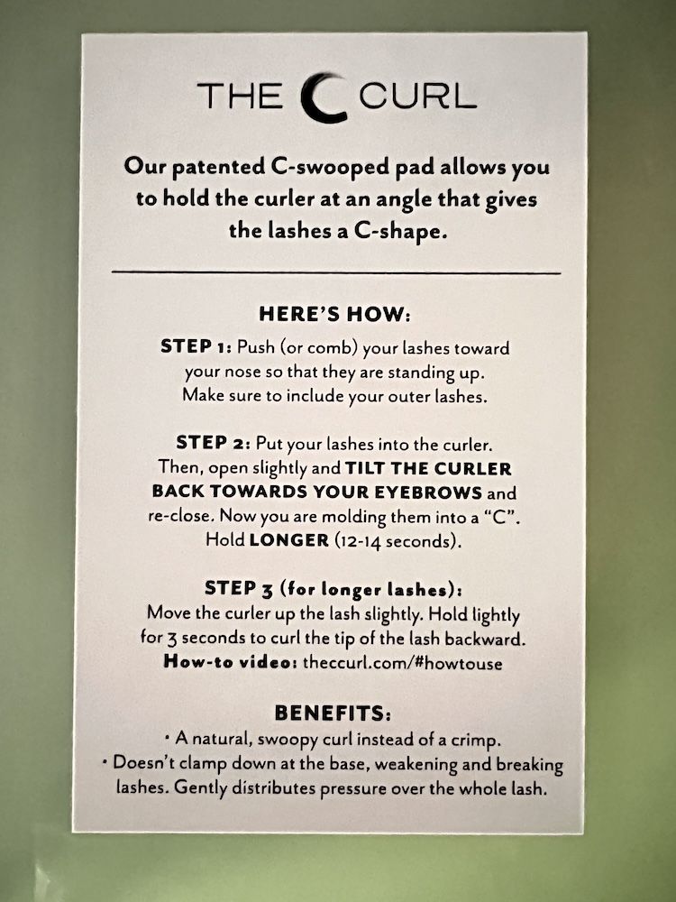 The C Curl Lash Curler | Never Say Die Beauty